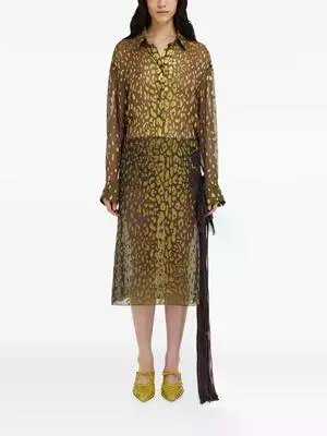 FERRAGAMO Devoré Georgette Shirt