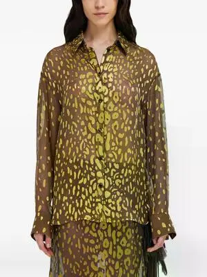 FERRAGAMO Devoré Georgette Shirt
