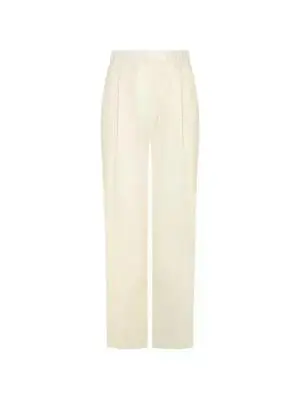 LANEUS Melrose Embroidery Trousers - Neutrals