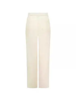 LANEUS Melrose Embroidery Trousers - Neutrals