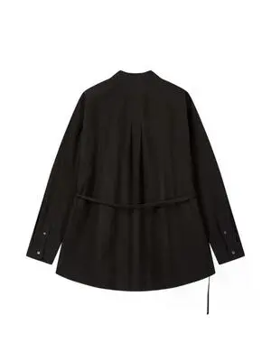 STUDIO TOMBOY Waist-tie Shirt - Black