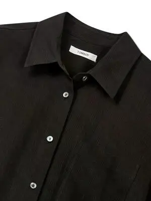 STUDIO TOMBOY Waist-tie Shirt - Black