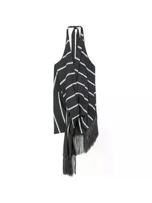 3.1 Phillip Lim Striped Fringe Top - Grey
