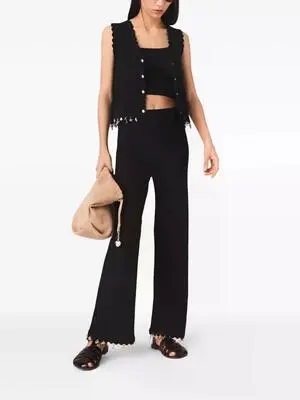 Maje Jewelled Knit Trousers