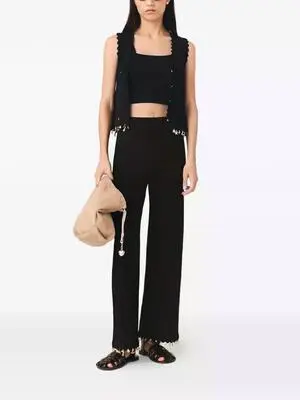 Maje Jewelled Knit Trousers