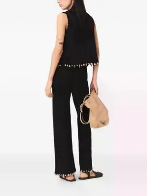 Maje Jewelled Knit Trousers