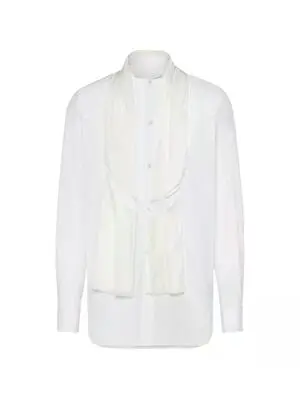 MAISON MARGIELA Scarf Shirt - White
