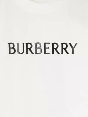 Burberry Logo Cotton T-shirt - Neutrals