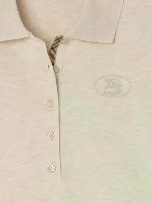 Burberry Slim Fit Stretch Cotton Piqué Polo Shirt With Knight Stamp