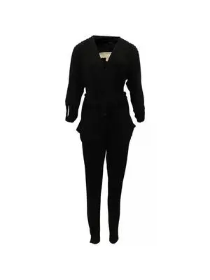 Michael Kors Studded Tie-waist Jumpsuit - Black