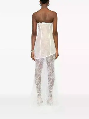 Giuseppe Di Morabito Lace Ruffled Maxi Dress