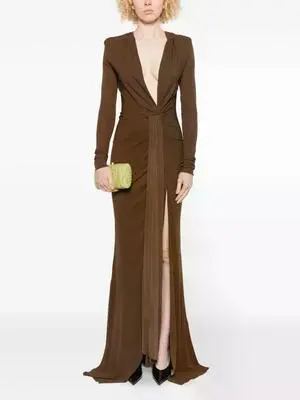 Giuseppe Di Morabito V-neck Maxi Dress