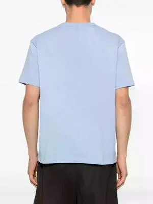 A.p.c. Logo Embossed Crew Neck T-shirt - Blue