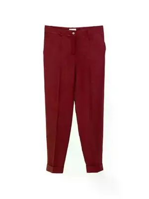 P.a.r.o.s.h Raisa Button Tailo Trousers - Red