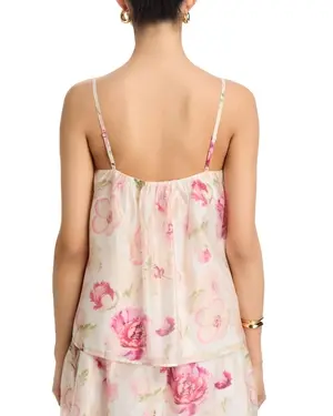 Aqua Flounce Top