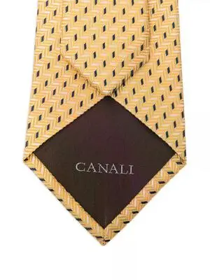 Canali Patterned Neck Tie