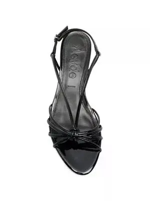 AeydĒ Amara Knot Strap Sandals - Black