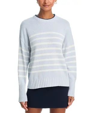525 America Striped Crewneck Pullover Sweater