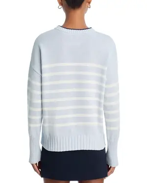 525 America Striped Crewneck Pullover Sweater