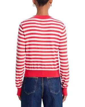 525 America Striped Button-down Cardigan