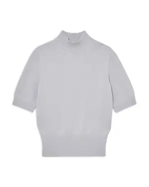 REISS Aria Funnel Neck Top