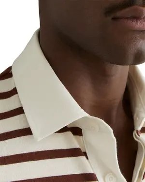 REISS Rugby Stripe Polo Shirt