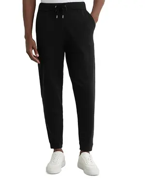 REISS Merino Wool Joggers - Black