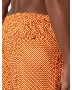 REISS Geo Print Swimsuit - Tangerine