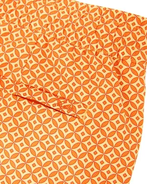 REISS Geo Print Swimsuit - Tangerine
