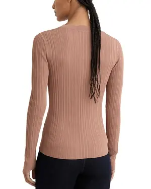 REISS Vinny Scallop Detail Cardigan