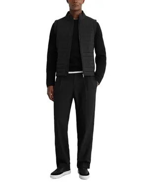 REISS Zip Through Gilet - Black