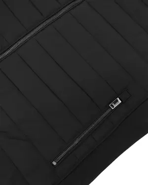 REISS Zip Through Gilet - Black