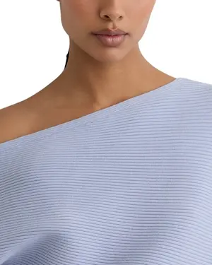 REISS Lorna Draped Sweater - Blue