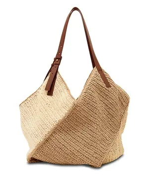 REISS Diagonal Seam Tote