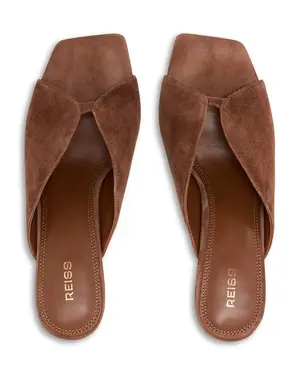 REISS Tiffany Block Heel Sandals