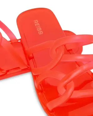 REISS Asymmetric Jelly Slides - Pink