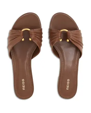 REISS Hardware Flat Sandals