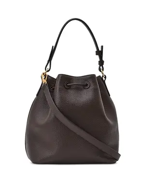 REISS Esther Suede Bucket Bag