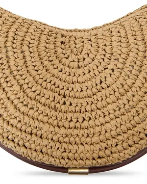 REISS Harriet Raffia Shoulder Bag