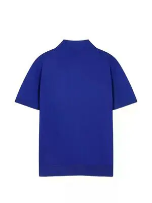 Versace Fine-knit Polo Shirt - Blue