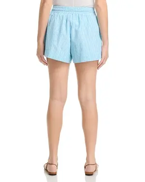 Aqua Stripe Shorts