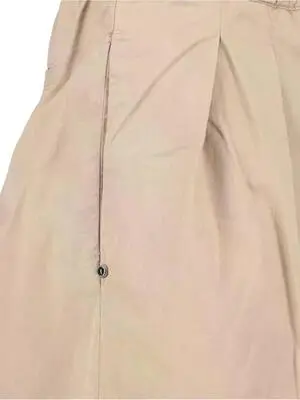 WHITE SAND Pleated Belted Trousers