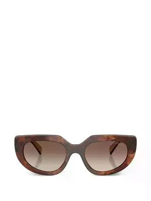 Prada Patterned Geometric Sunglasses - Brown