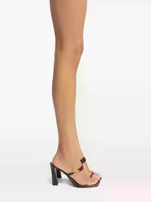 GIUSEPPE ZANOTTI Jaylen Leather Thong Sandals - Brown