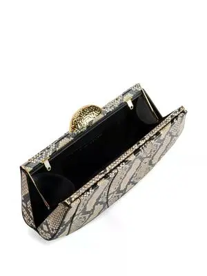 GIUSEPPE ZANOTTI Eve Closure Chain Clutch - Neutrals