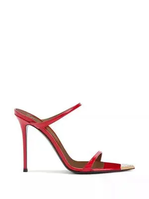 GIUSEPPE ZANOTTI Intriigo Jewelry Metal-detail Sandals - Red