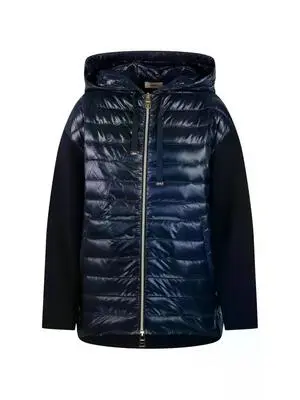 Herno Quilted Coat With Hood - Blue