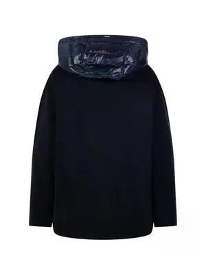 Herno Quilted Coat With Hood - Blue