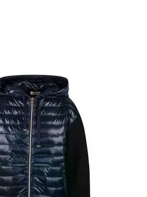 Herno Quilted Coat With Hood - Blue