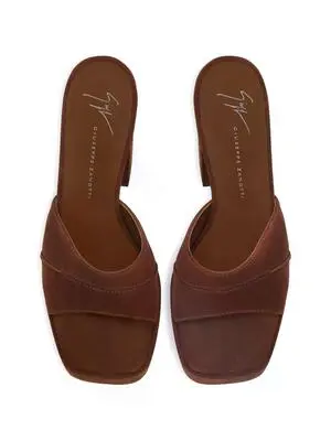 GIUSEPPE ZANOTTI Cut-out Platform Sandals - Brown